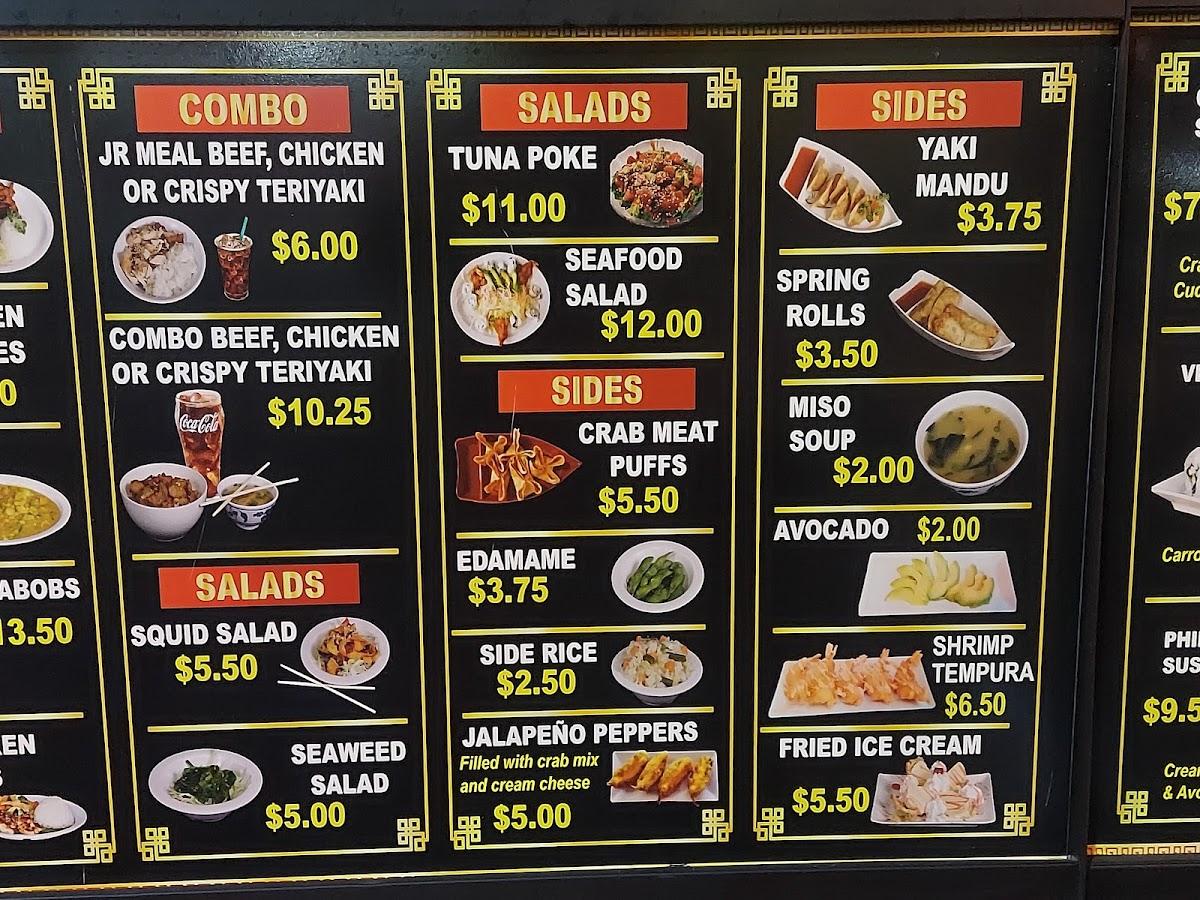 Menu at Mirai Bowl restaurant, El Paso, Lee Trevino Dr