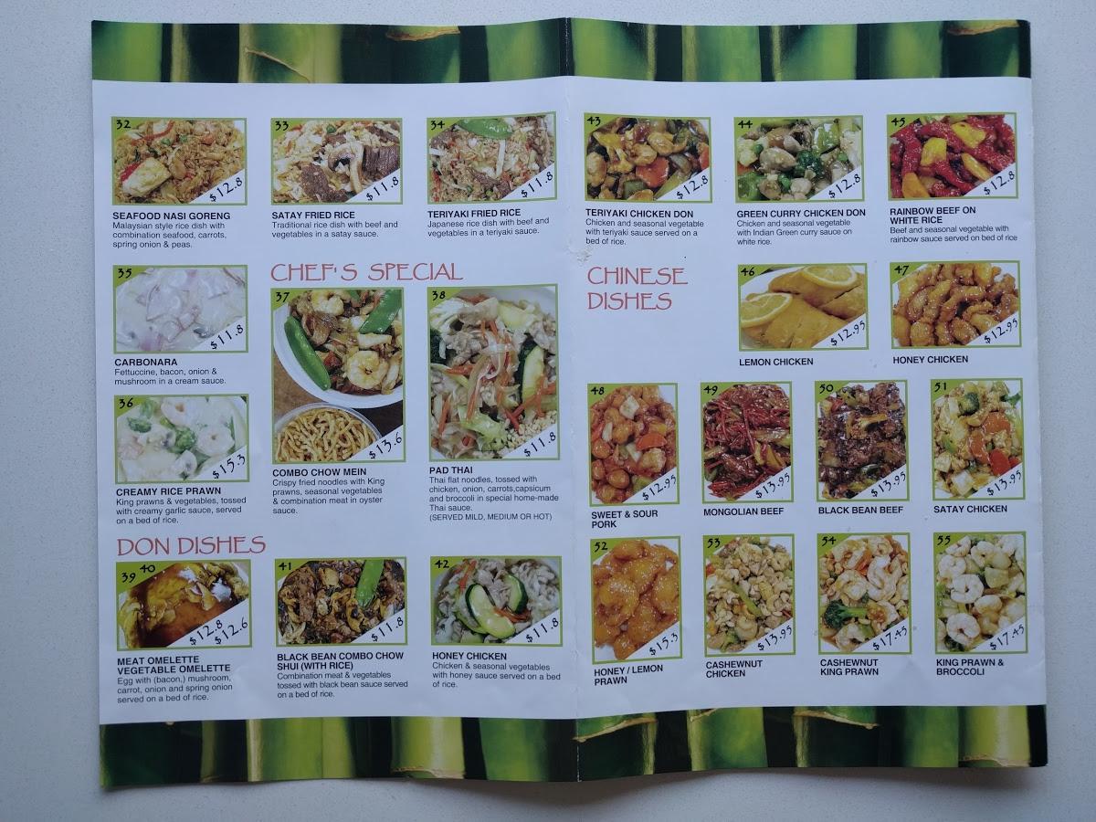 Menu at Noodllicious restaurant, Smithfield, 5 Mount Milman Dr