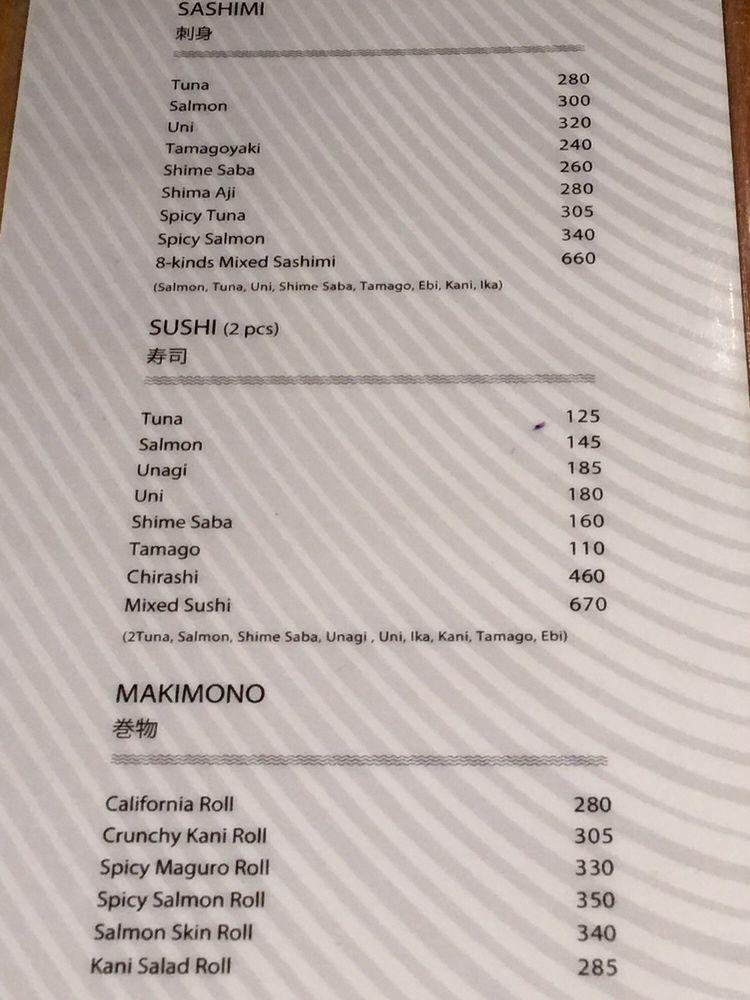 Menu at Kenji Tei - Alabang Town Center restaurant, Muntinlupa, Ground ...