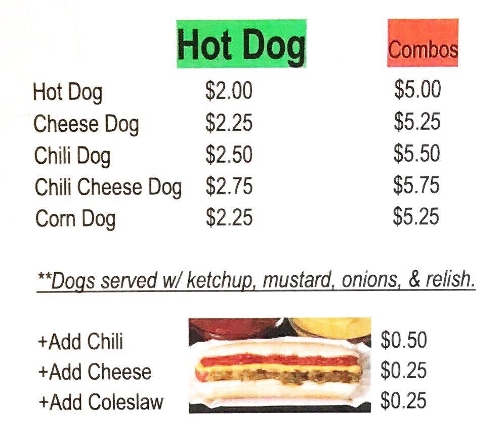 Menu at Scooby's Ice Cream Bar & Grill, Myrtle Beach
