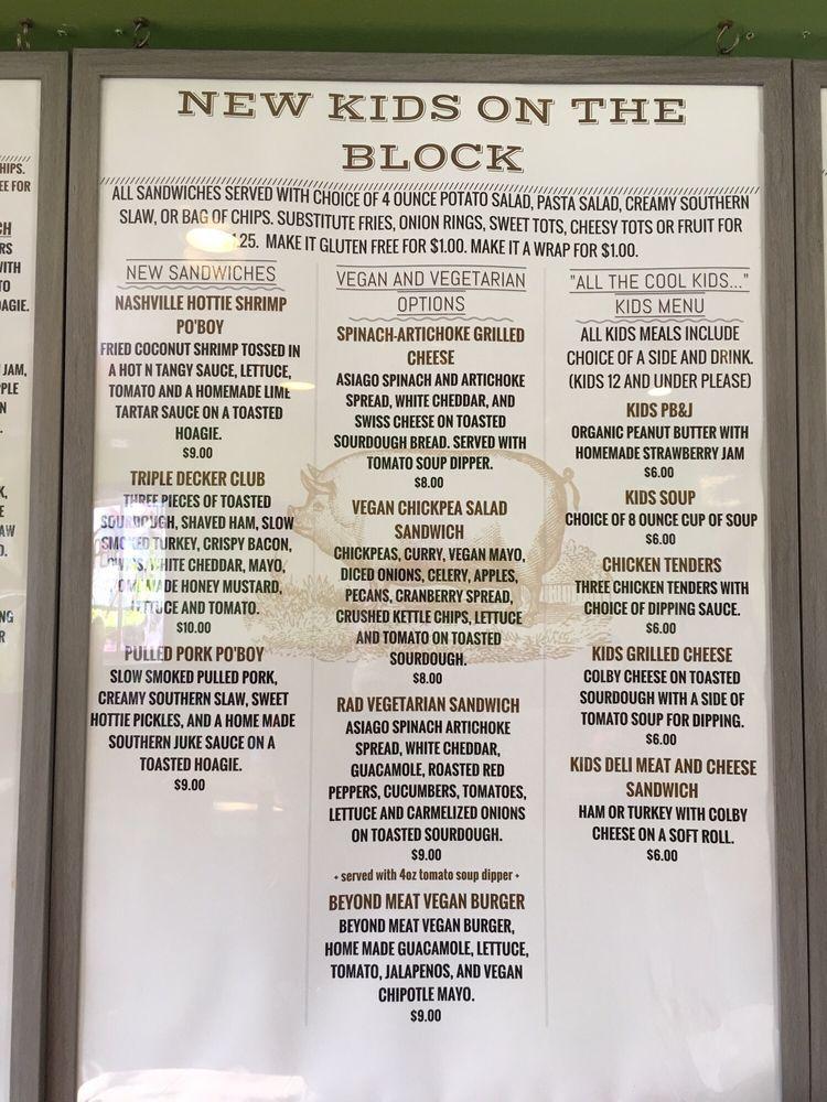 Menu at Small Town Sandwich Shop restaurant, Spring Lake