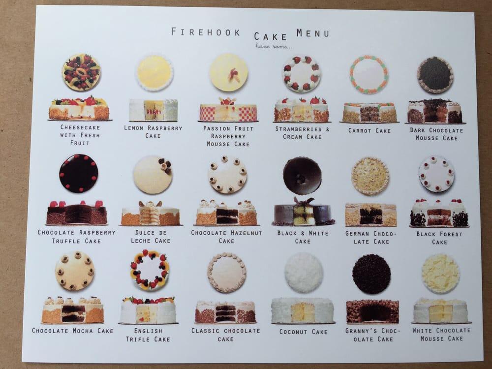 Menu at Firehook Bakeries desserts, Chantilly