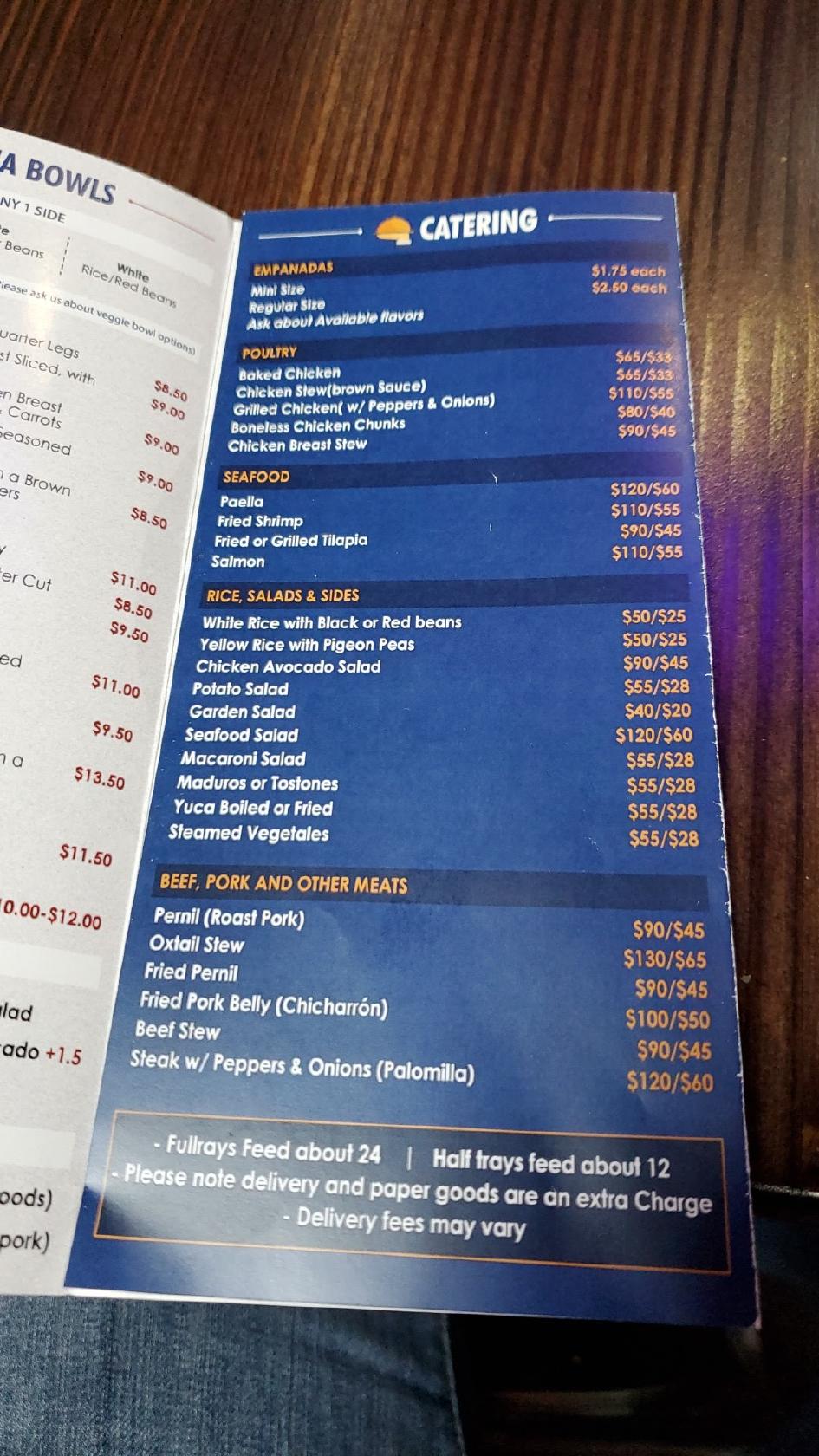 Menu at Punta Cana Grill restaurant, Rockville Centre