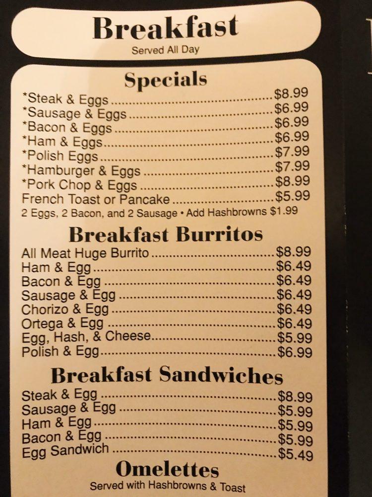Menu at Kosmos Burgers restaurant, San Dimas