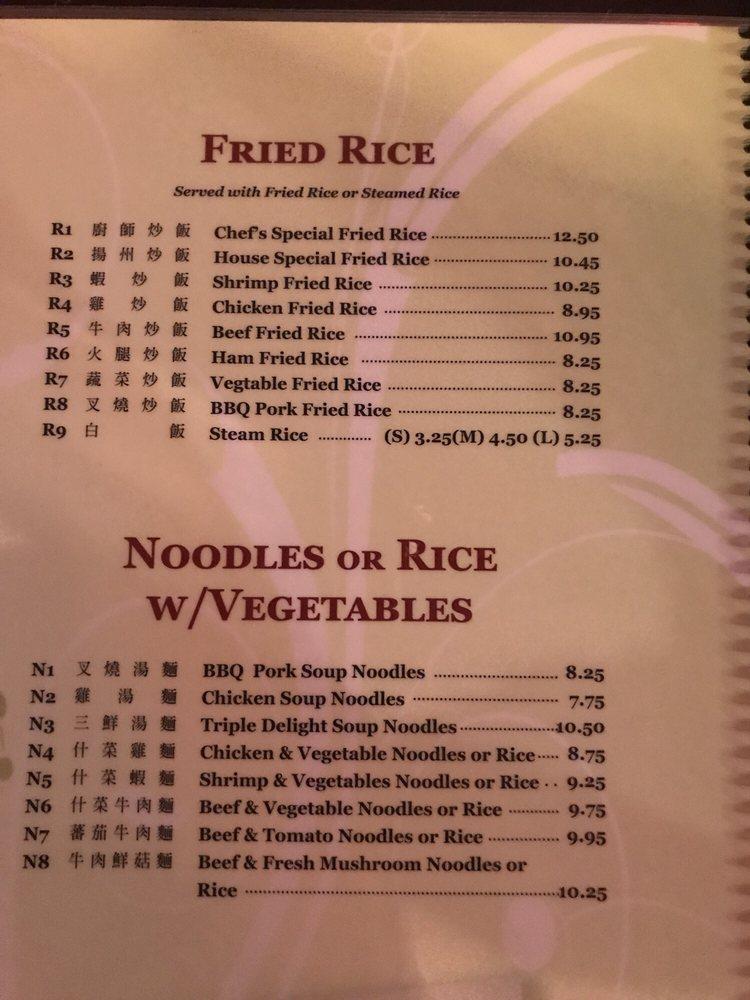 Menu at New Hing's Restaurant, Oregon City