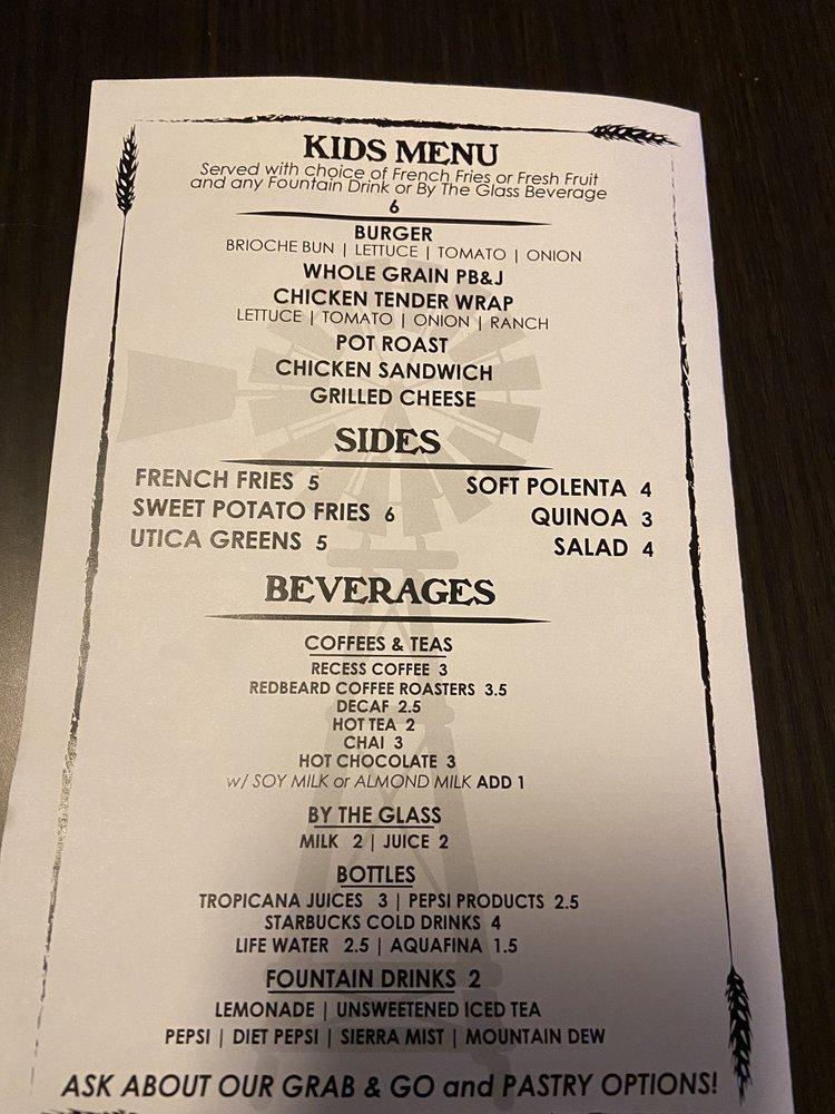 Menu at Brewer Union Cafe, Brewerton