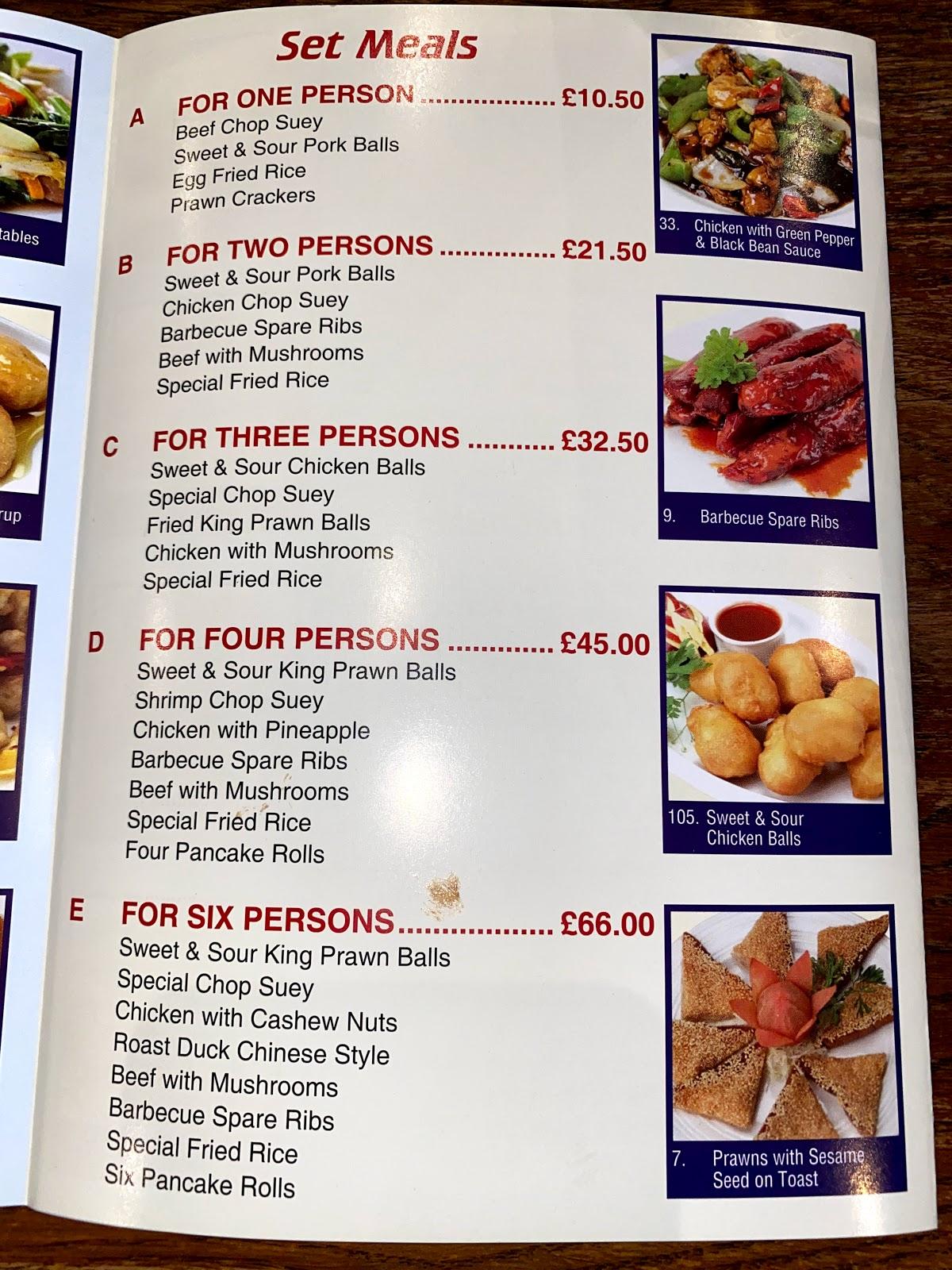 Menu at PO Lee fast food, Hook, High St