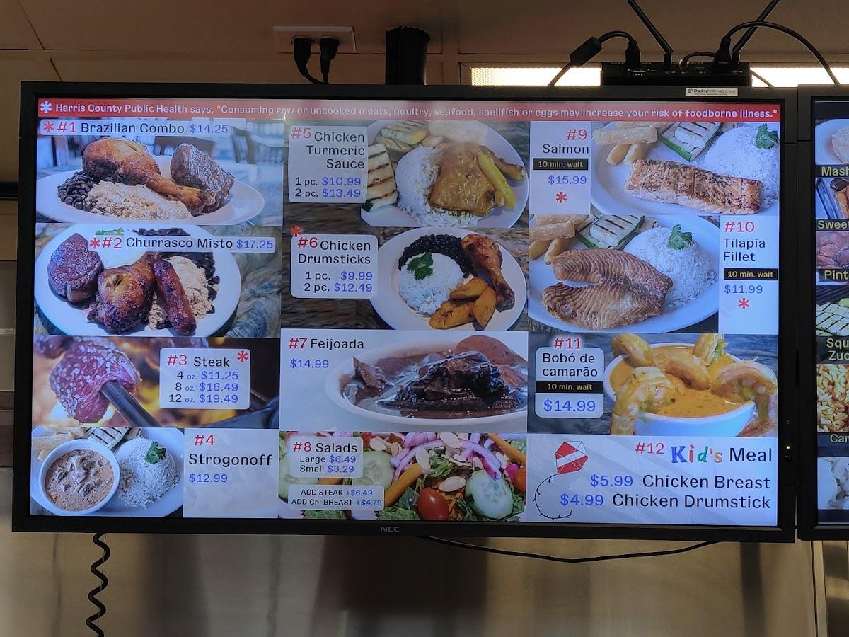 Menu at Alegria restaurant, Katy