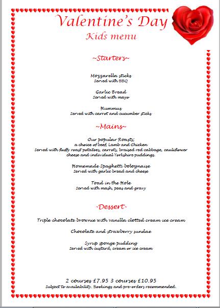 Menu at The George Inn pub & bar, Northampton