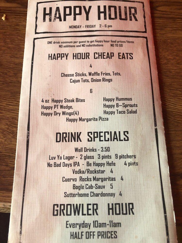 Menu at Prairie Tavern pub & bar, Brush Prairie
