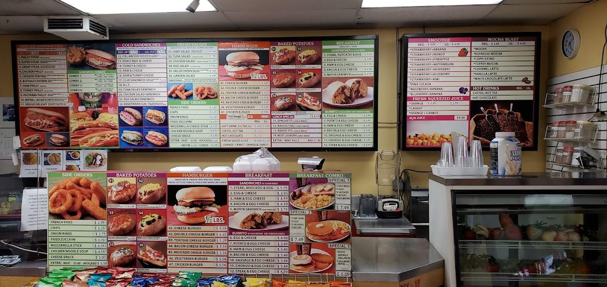 Menu at Mega Subs restaurant, Santa Ana