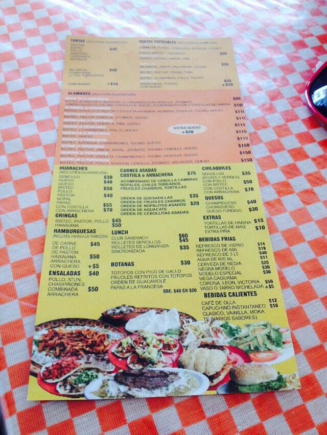 Carta del restaurante Rock Taco, Ciudad López Mateos, Av. Centenario 925