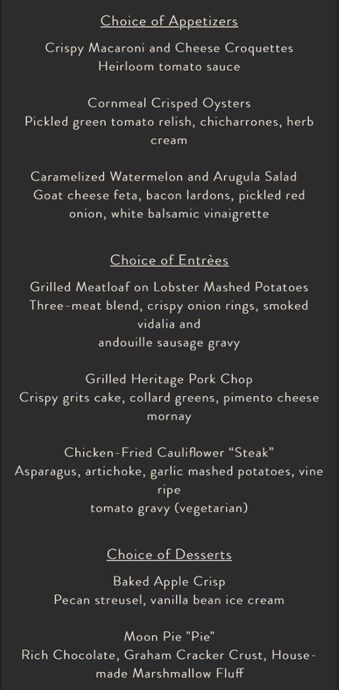 Menu at Soco Restaurant, Orlando