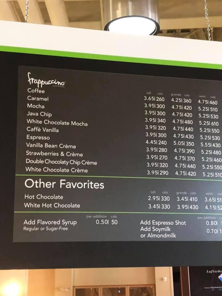 Menu at Rare Air Cafe, Gunnison