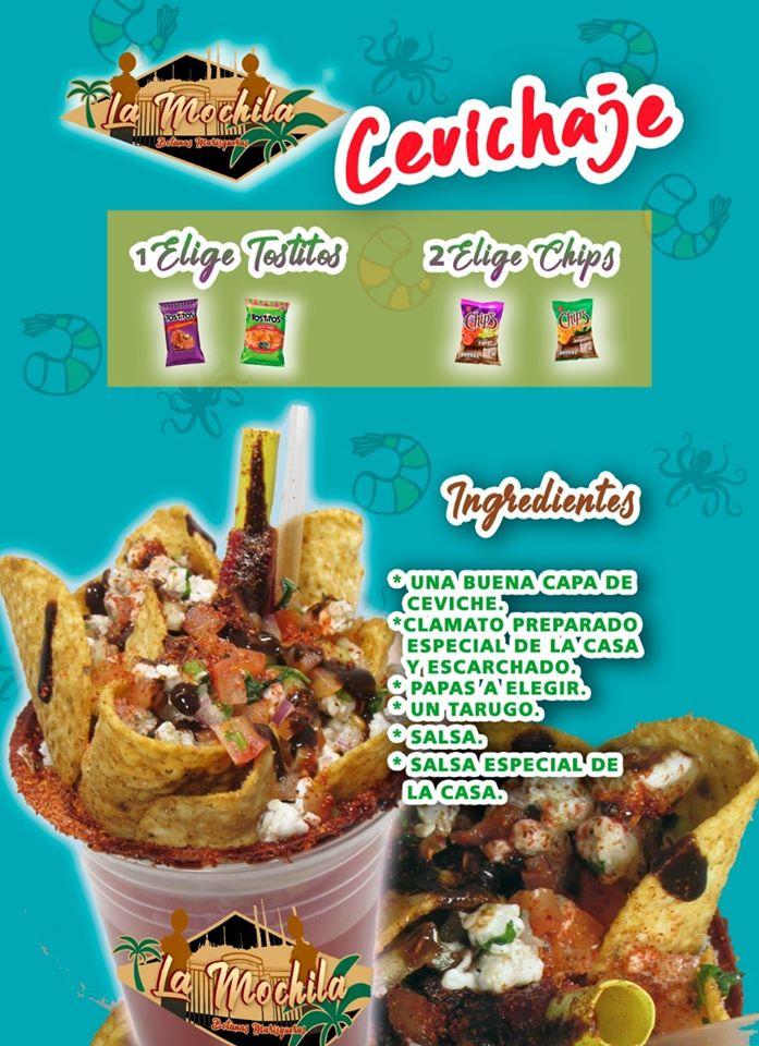 Menu at La mochila - botanas marisqueras restaurant, Los Mochis