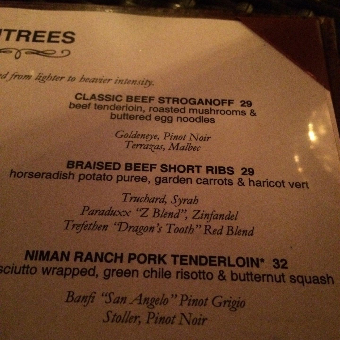 Menu at El Chorro pub & bar, Paradise Valley