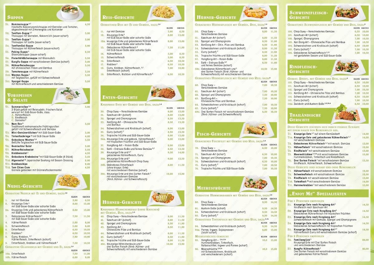 Speisekarte von Enjoy Me Asia Restaurant in Einbeck, Einbeck