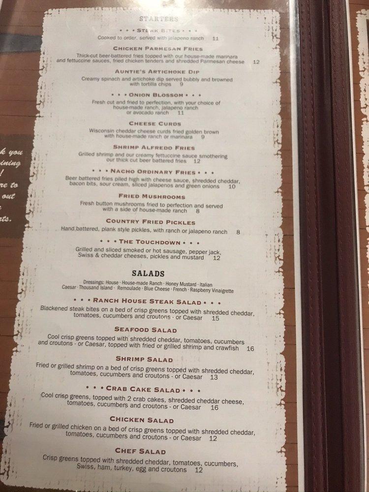 Menu at Central City Steak And Seafood steakhouse, Baton Rouge