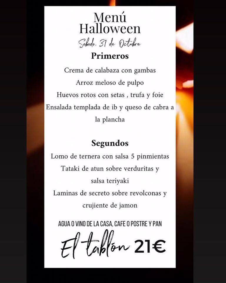 Menu at El Tablón Salamanca pizzeria, Carbajosa de la Sagrada