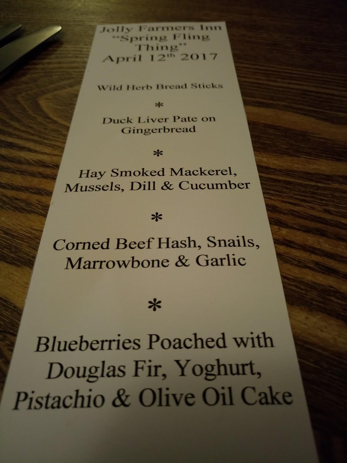 Menu at The Jolly Farmer Inn pub & bar, Leavening