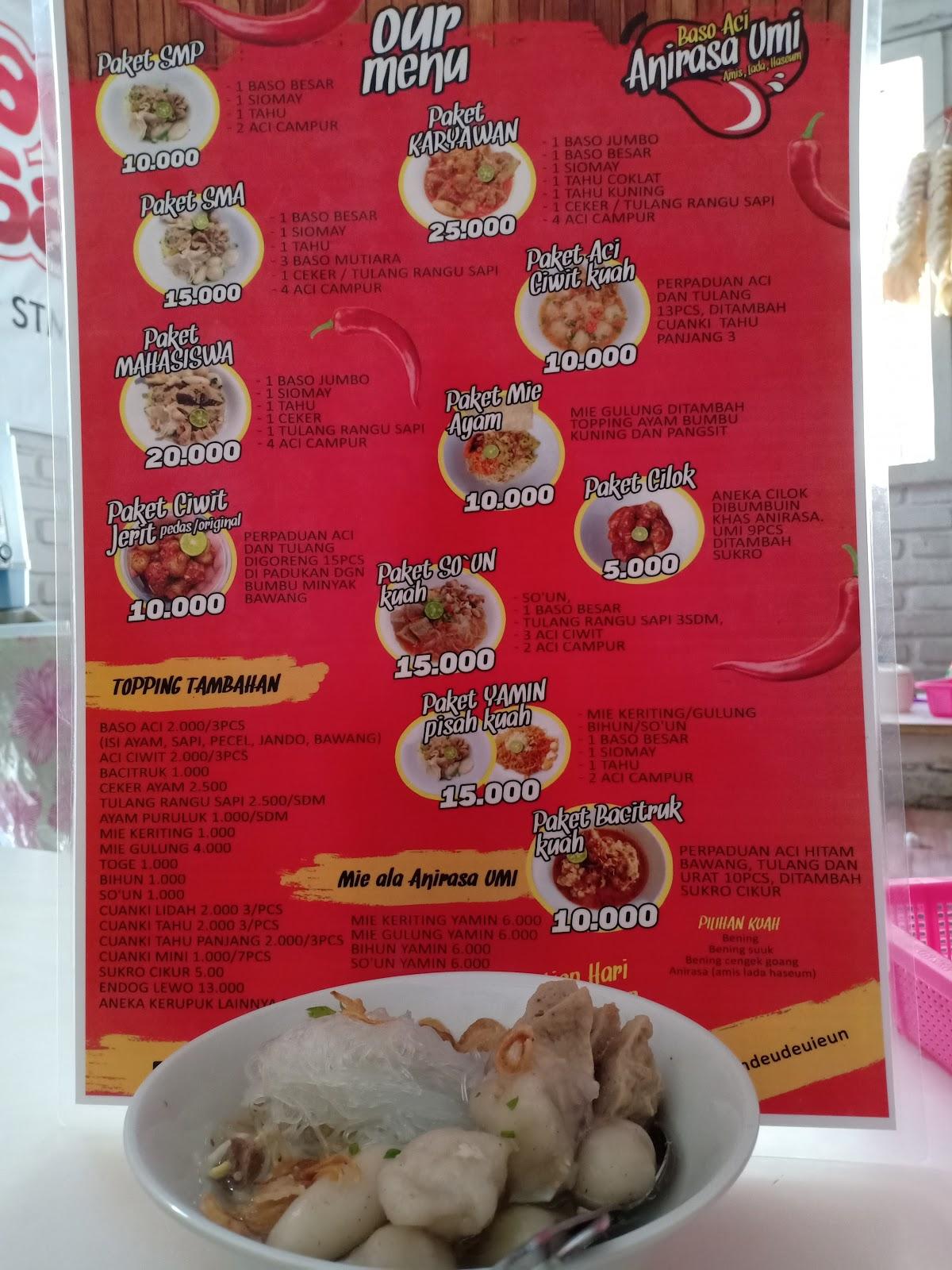 Carta de Baso Aci Anirasa Umi, Garut