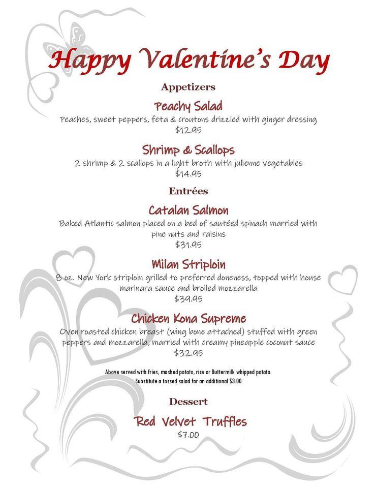 Menu at Albatross Hotel restaurant, Gander