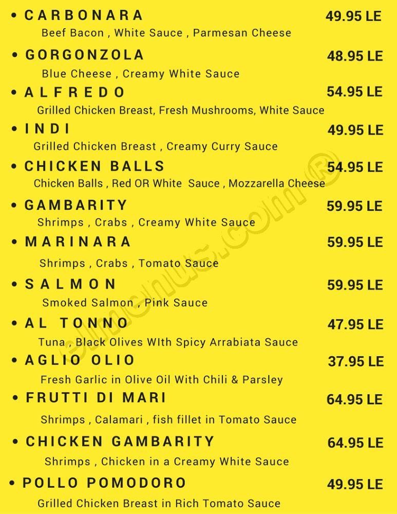 Menu at El Maiz restaurant, Cairo, +FG9