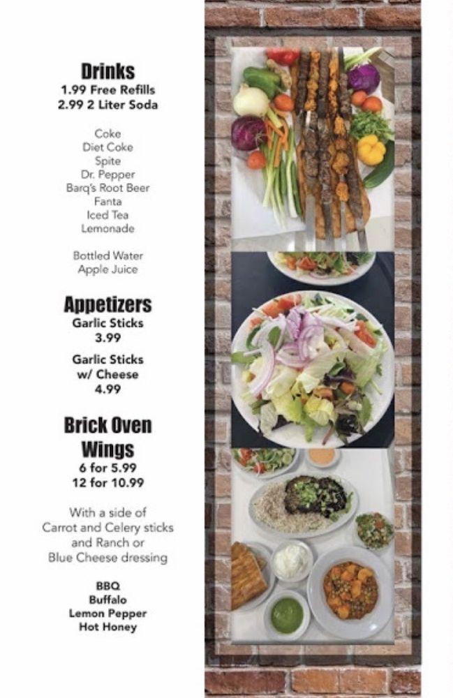 Menu at Oakley Tavern pizzeria, Oakley