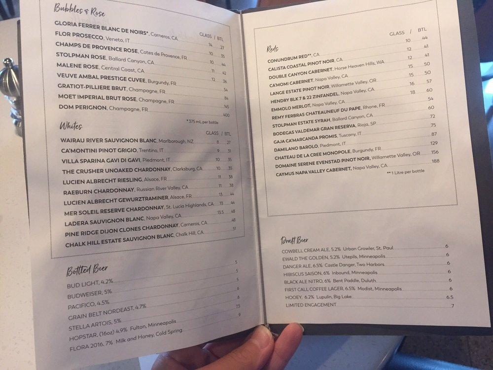 Menu at Holman's Table pub & bar, Saint Paul