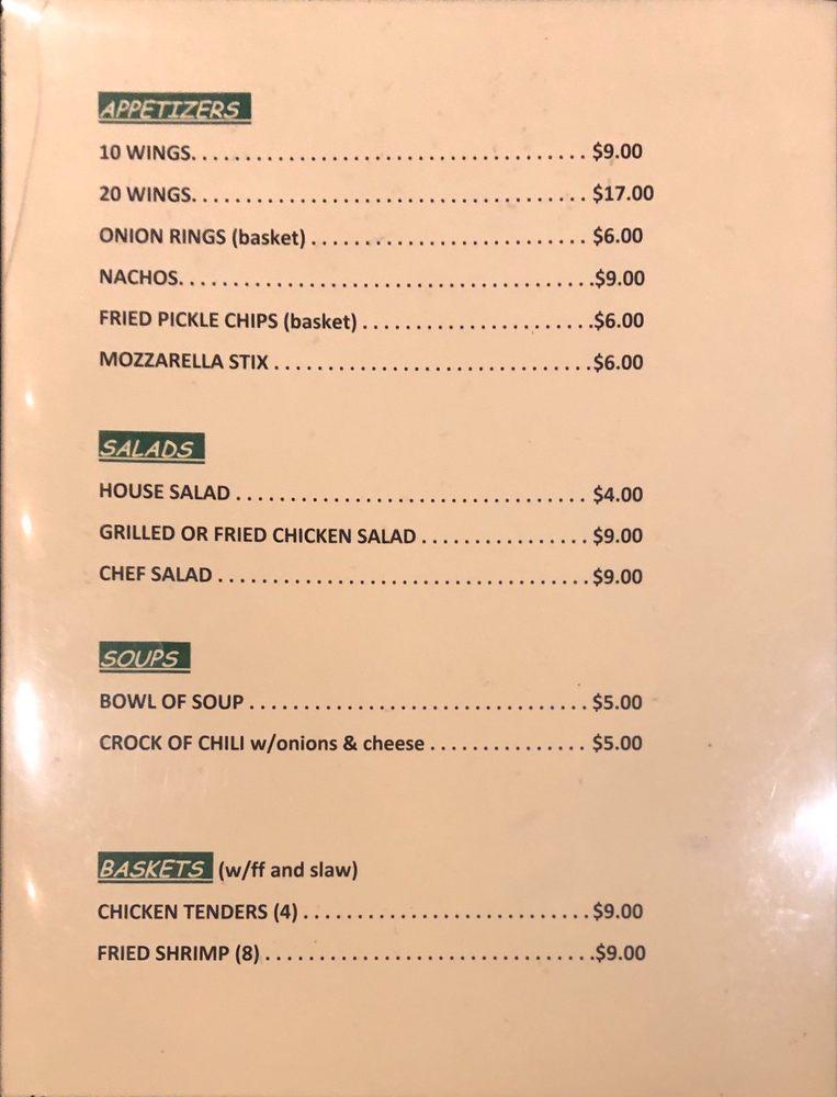 Menu at J.L. Leonard's Restaurant, Murrells Inlet