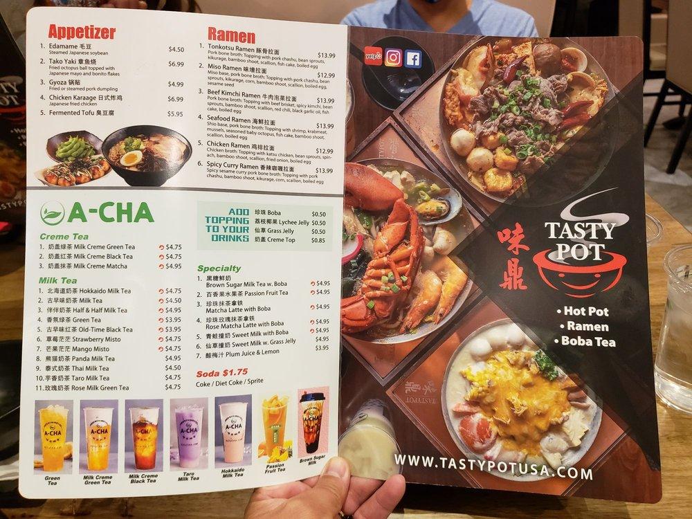 Menu at Tasty Pot restaurant, Jacksonville