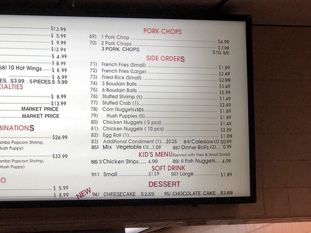 Menu at JT Cajun Seafood & Wings restaurant, Garland