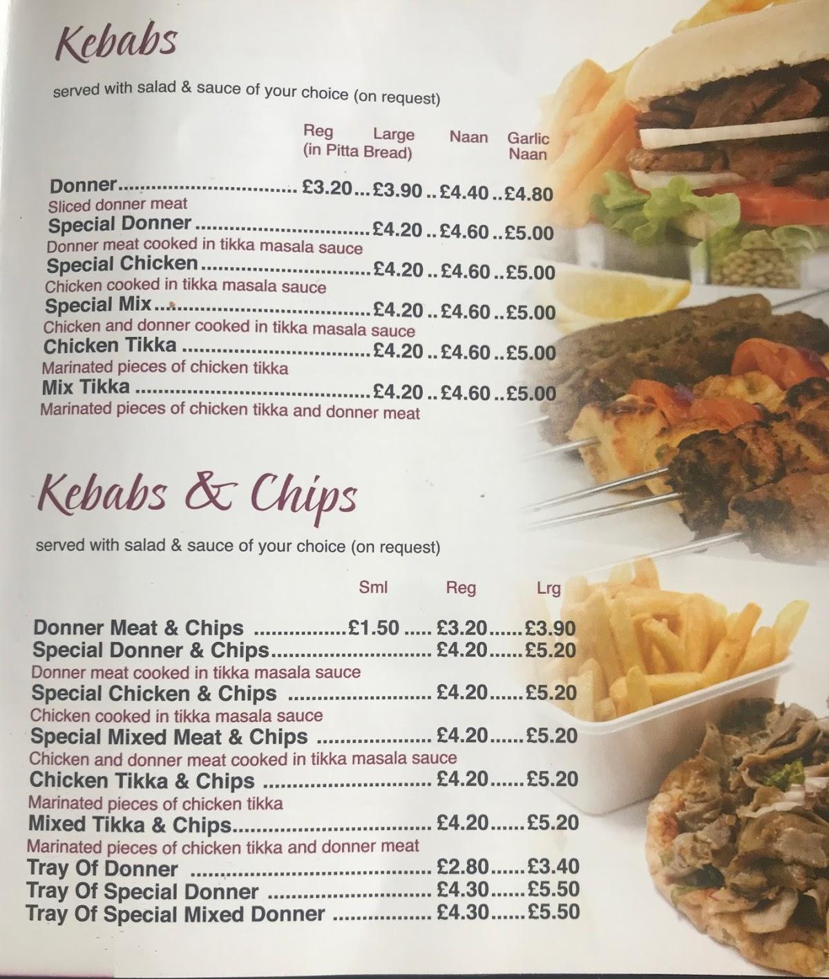 Menu at Paradise Takeaway Dewsbury fast food, Dewsbury