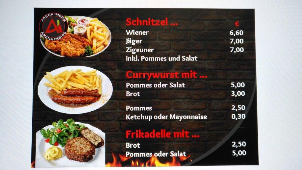 Speisekarte von Arena Imbiss restaurant, Hamburg