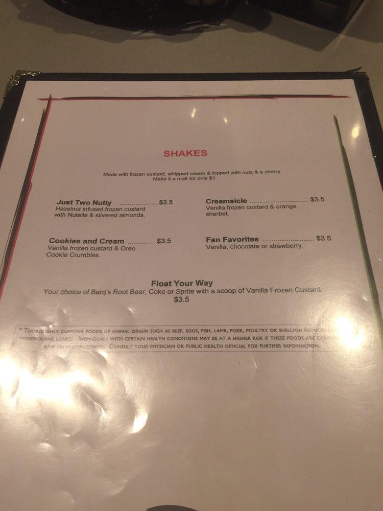 Menu at Palace Buffet restaurant, Biloxi