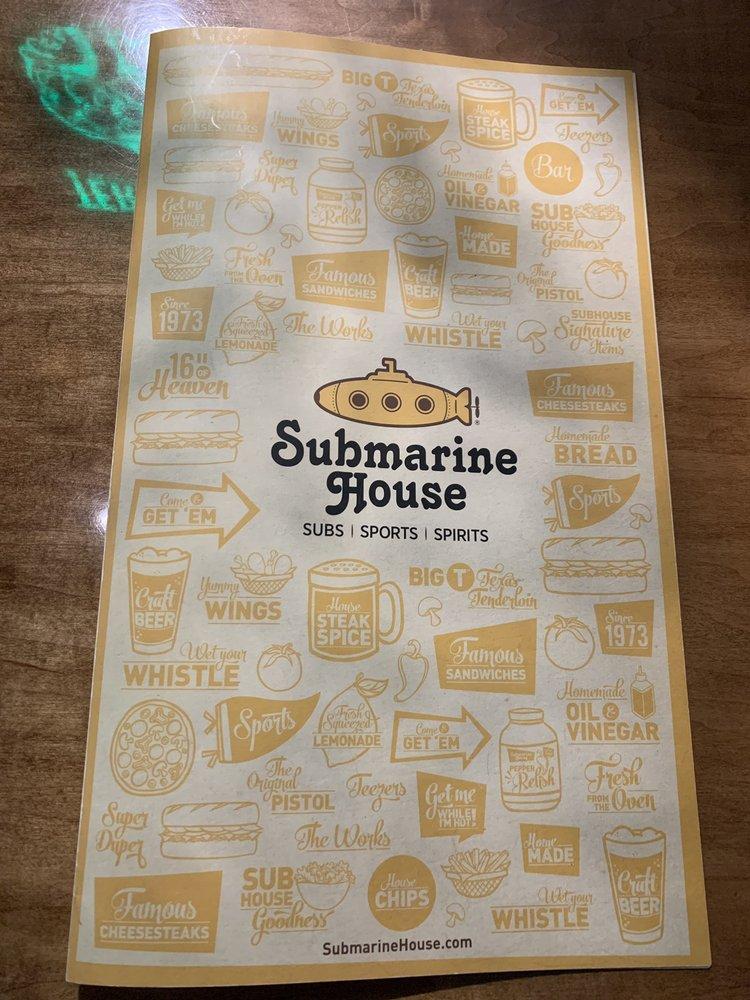 Menu at Submarine House pub & bar, Huber Heights, Taylorsville Rd