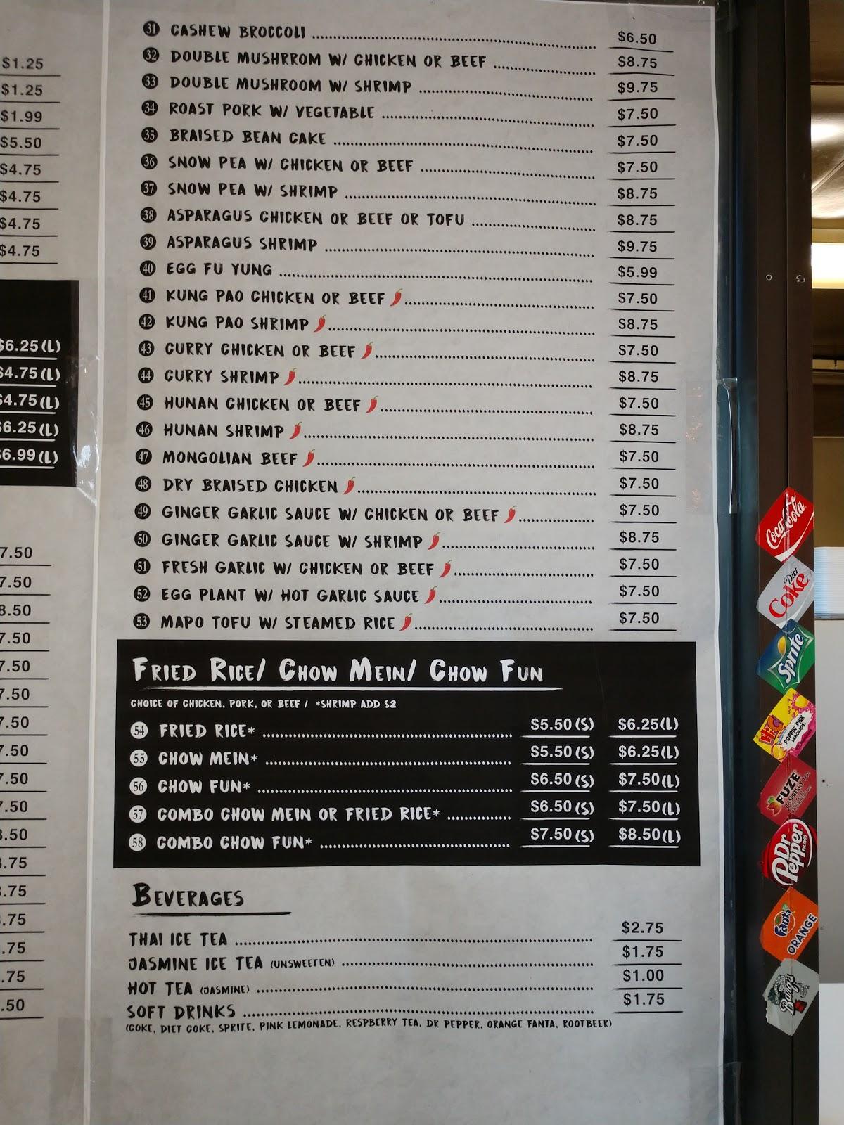 Menu at Egg Roll King restaurant, Chico