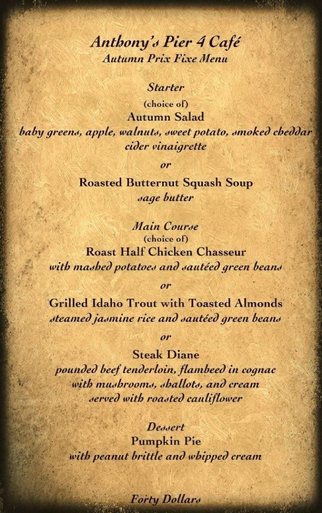 Menu at Hawthorne By-The-Sea pub & bar, Swampscott