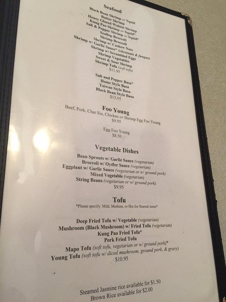 Menu at Hilo Rice Noodle Soup restaurant, Hilo