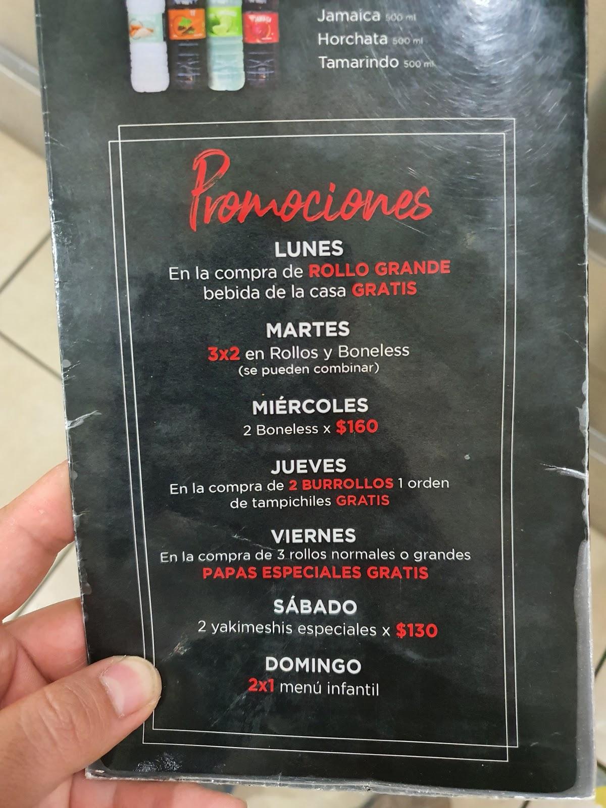 Carta del restaurante Tu Rollo Cinco Sushi Perisur, Hermosillo