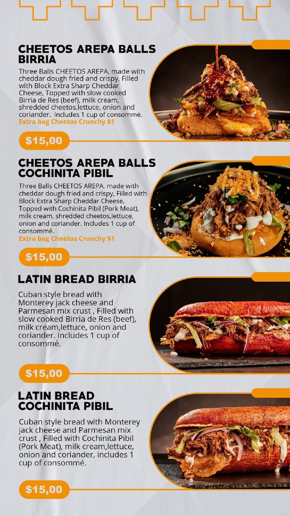 Menu at Cocina con Flow desserts, Miami