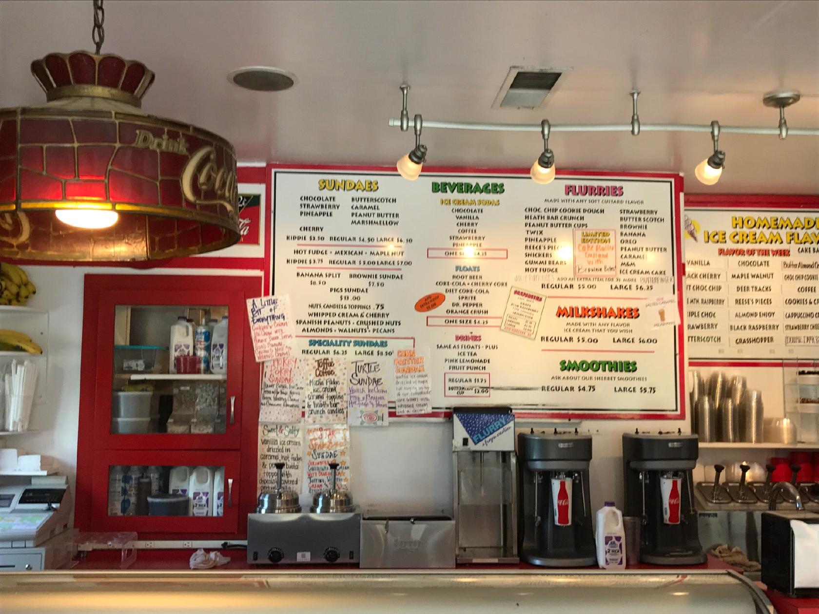 Menu at Seneca Farms restaurant, Penn Yan, NY-54A