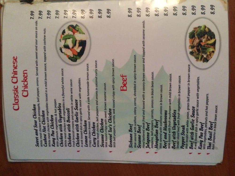 Menu at China Bowl restaurant, Boerne