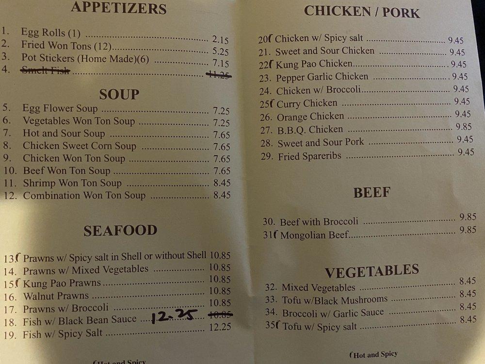 Menu at Combo Express restaurant, Vallejo