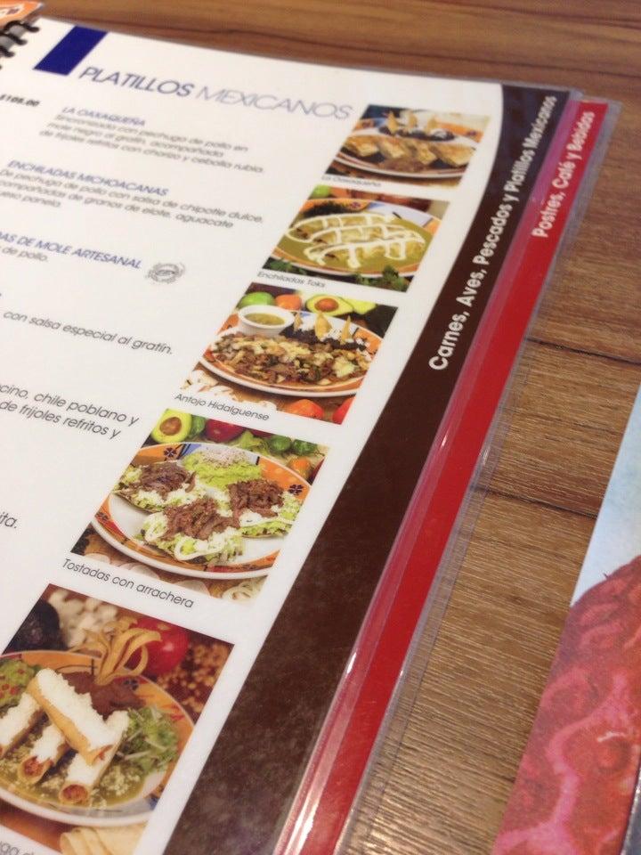 Menu at Toks Ecatepec restaurant, Ecatepec de Morelos