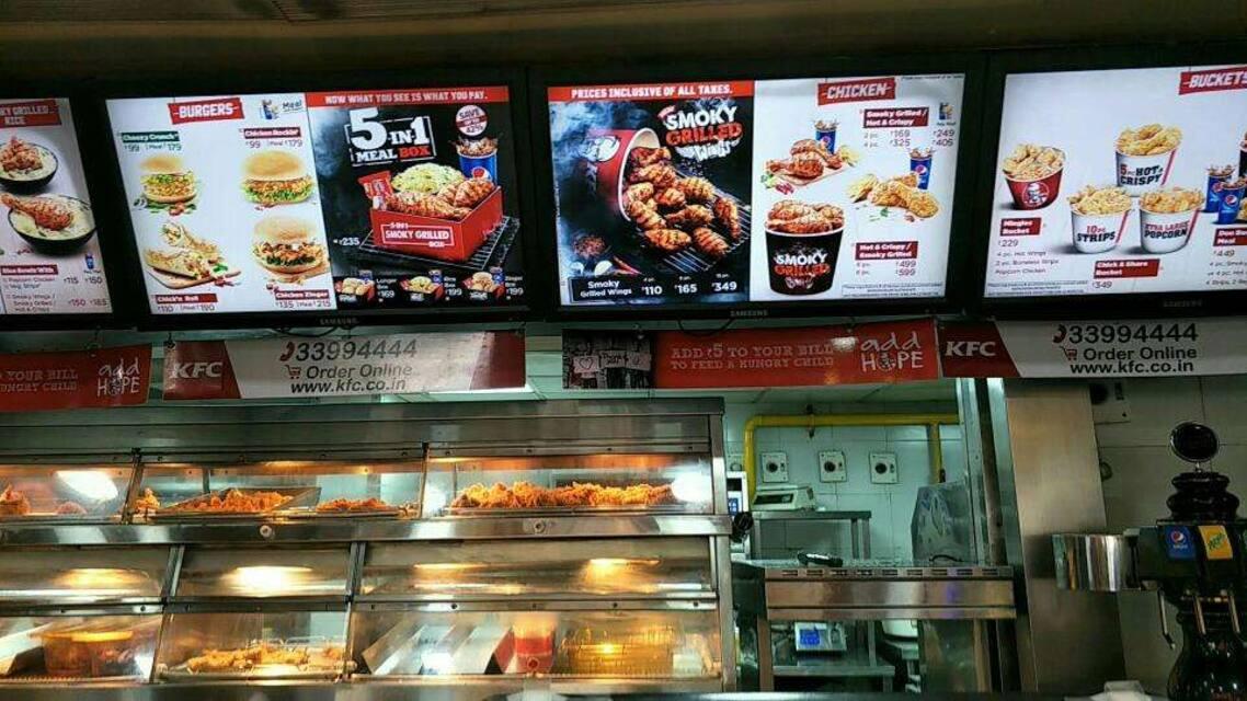 Menu at KFC, Patiala, SCO 2 & 3