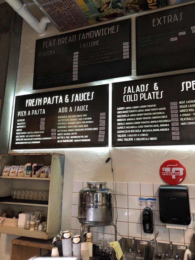 Menu at The Italian Homemade Company restaurant, San Francisco, 1 ...