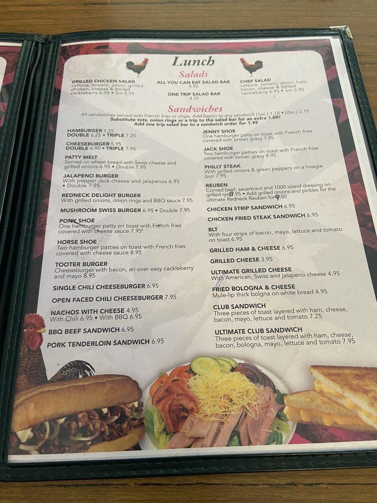 Menu at Cattleman's Family Restaurant, Green Forest