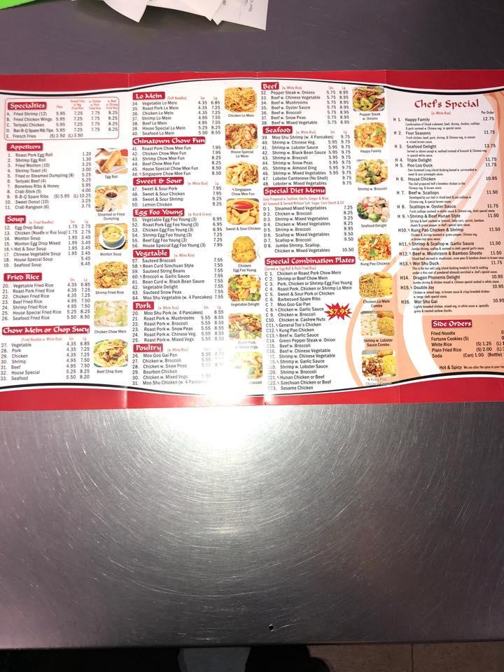 Menu at Dragon City No 4 restaurant, Cincinnati, N Bend Rd