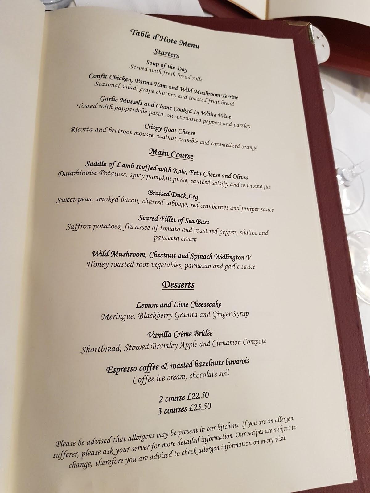 Menu at Lion D'Or pub & bar, Crawley, Copthorne Way